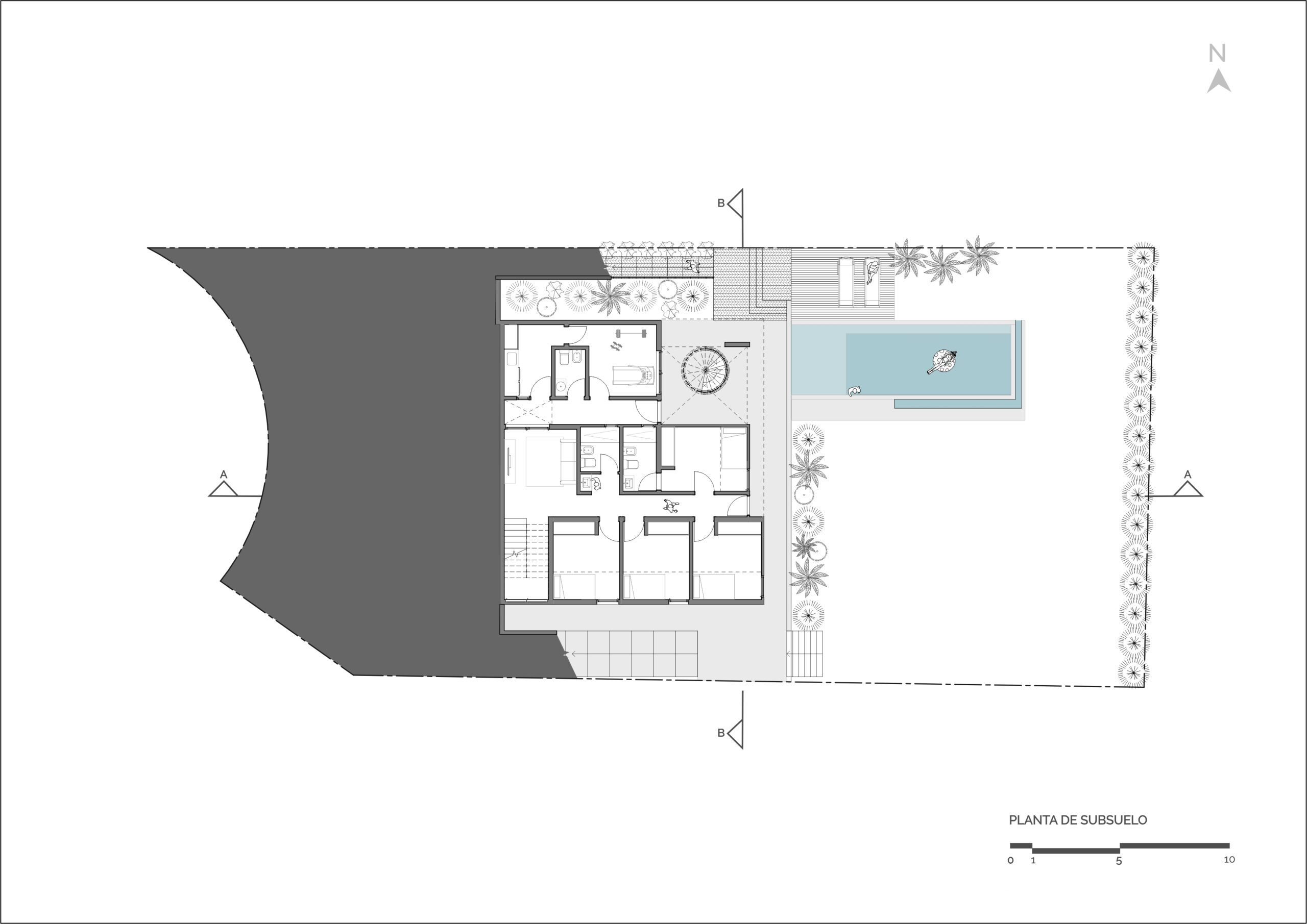 Planta Subsuelo – Arquitectura & Construcción